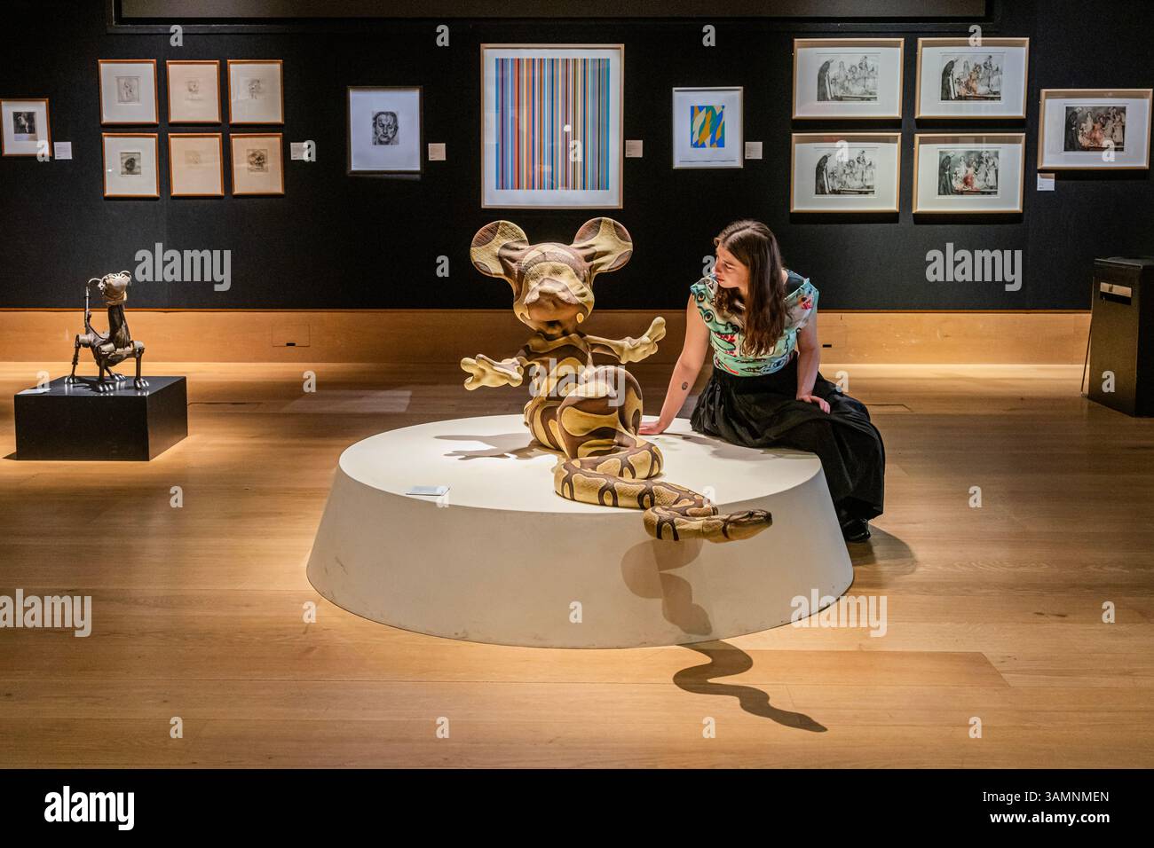 London, UK. 14th Apr, 2025. Banksy (born 1974), Mickey Snake, 2015 by ...