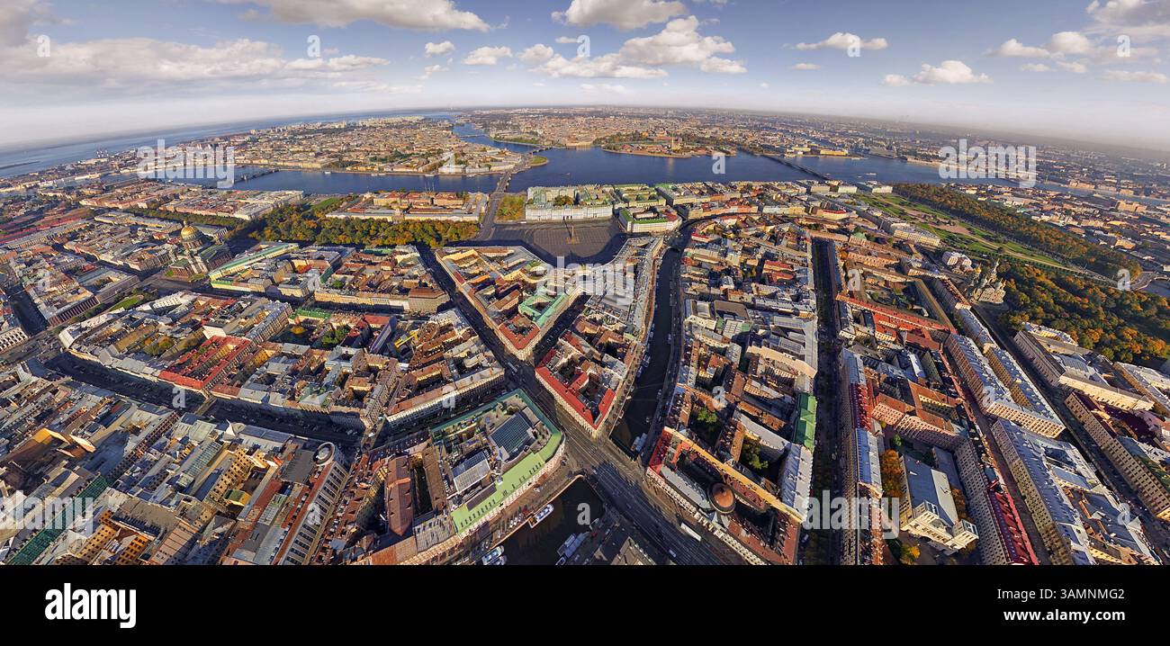 General aerial view of Saint Petersburg, Russia Stock Photo - Alamy