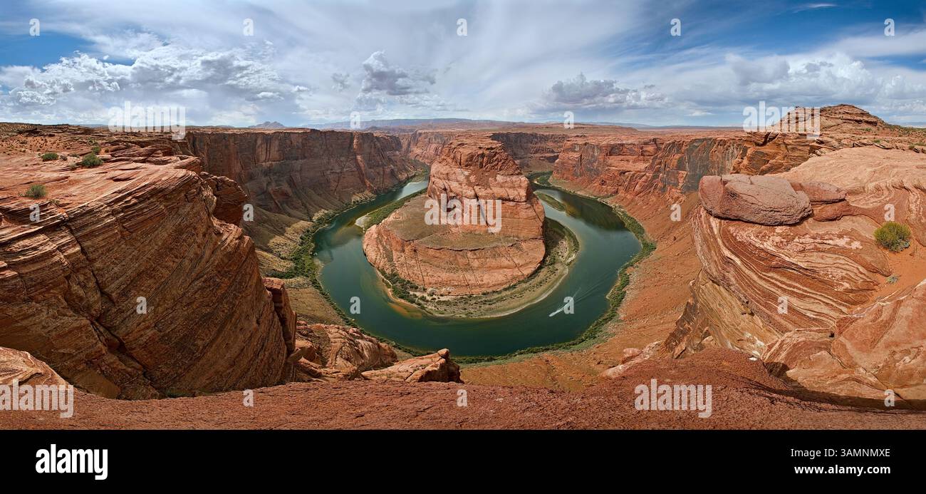 Aerial view of Colorado River Horse Shoe, USA Stock Photo - Alamy