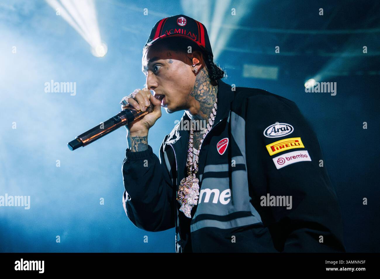 Milan, Italy. 10th Apr, 2025. British rapper Central Cee (Oakley Neil H ...