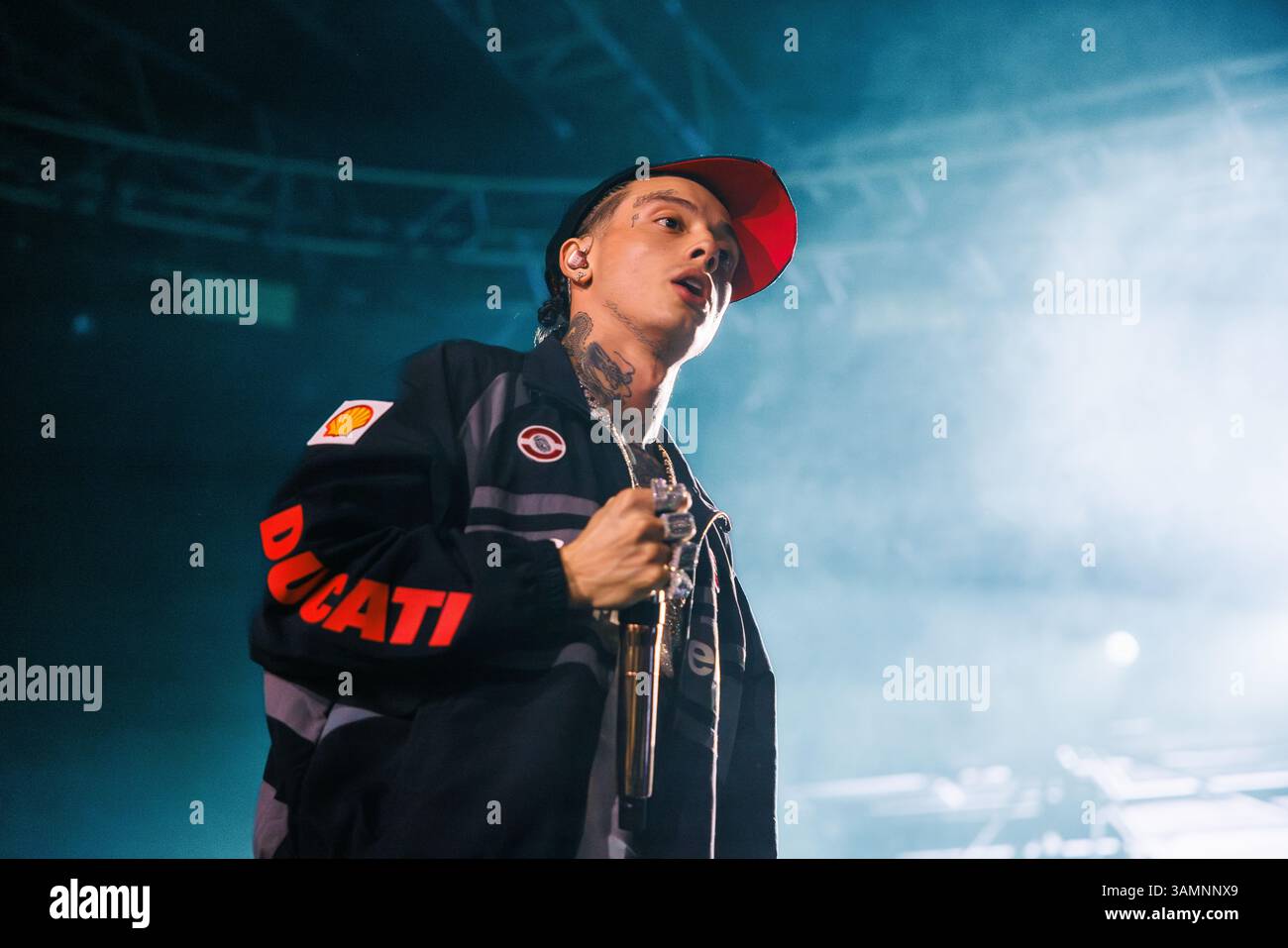 British rapper Central Cee (Oakley Neil H. T. Caesar-Su) performs live ...