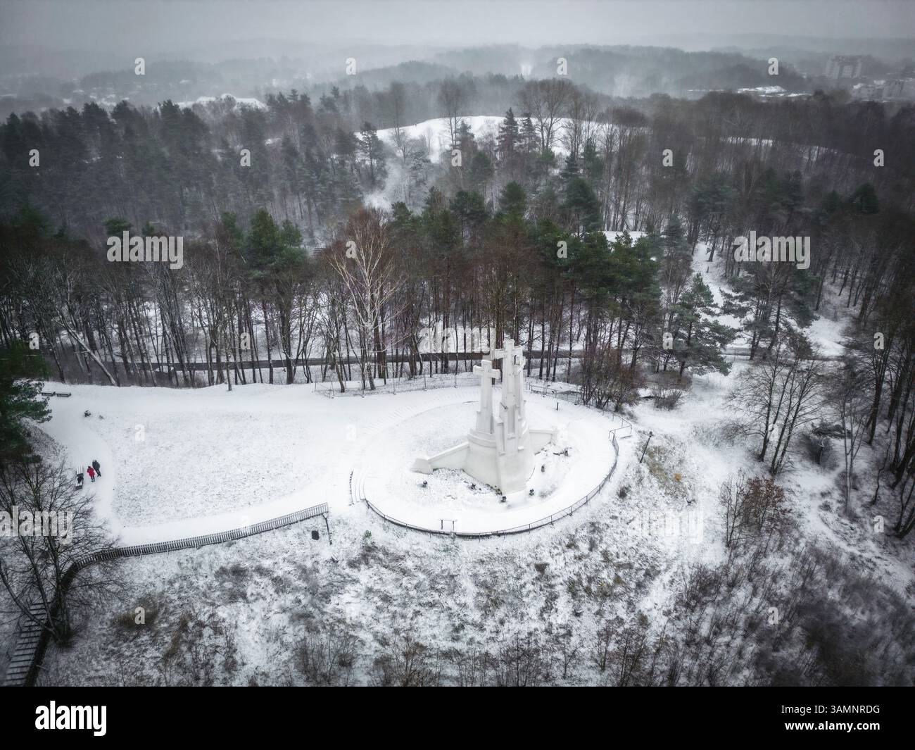 Birds eye view three crosses hi-res stock photography and images - Alamy