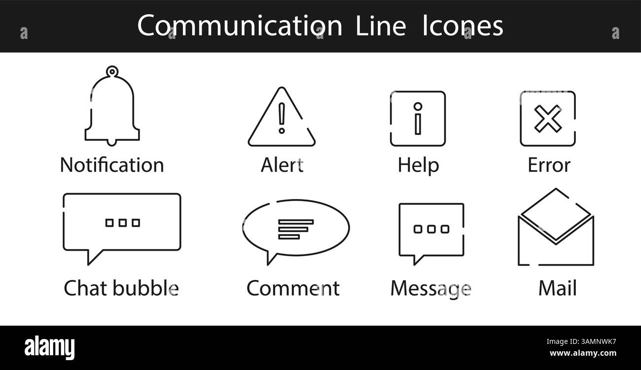 Modern communication tools Stock Vector Images - Alamy
