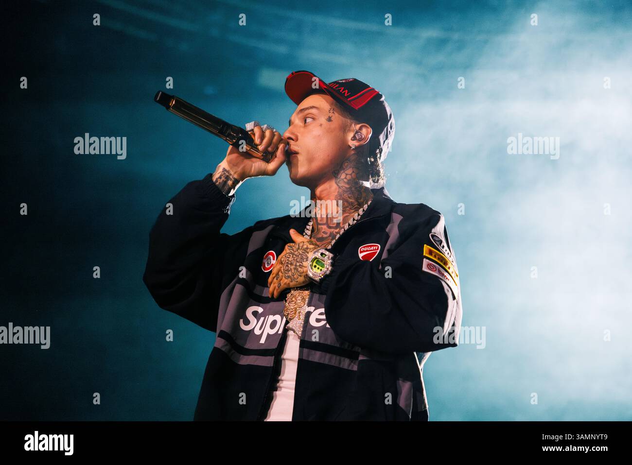 Milan, Italy. 10th Apr, 2025. British rapper Central Cee (Oakley Neil H ...
