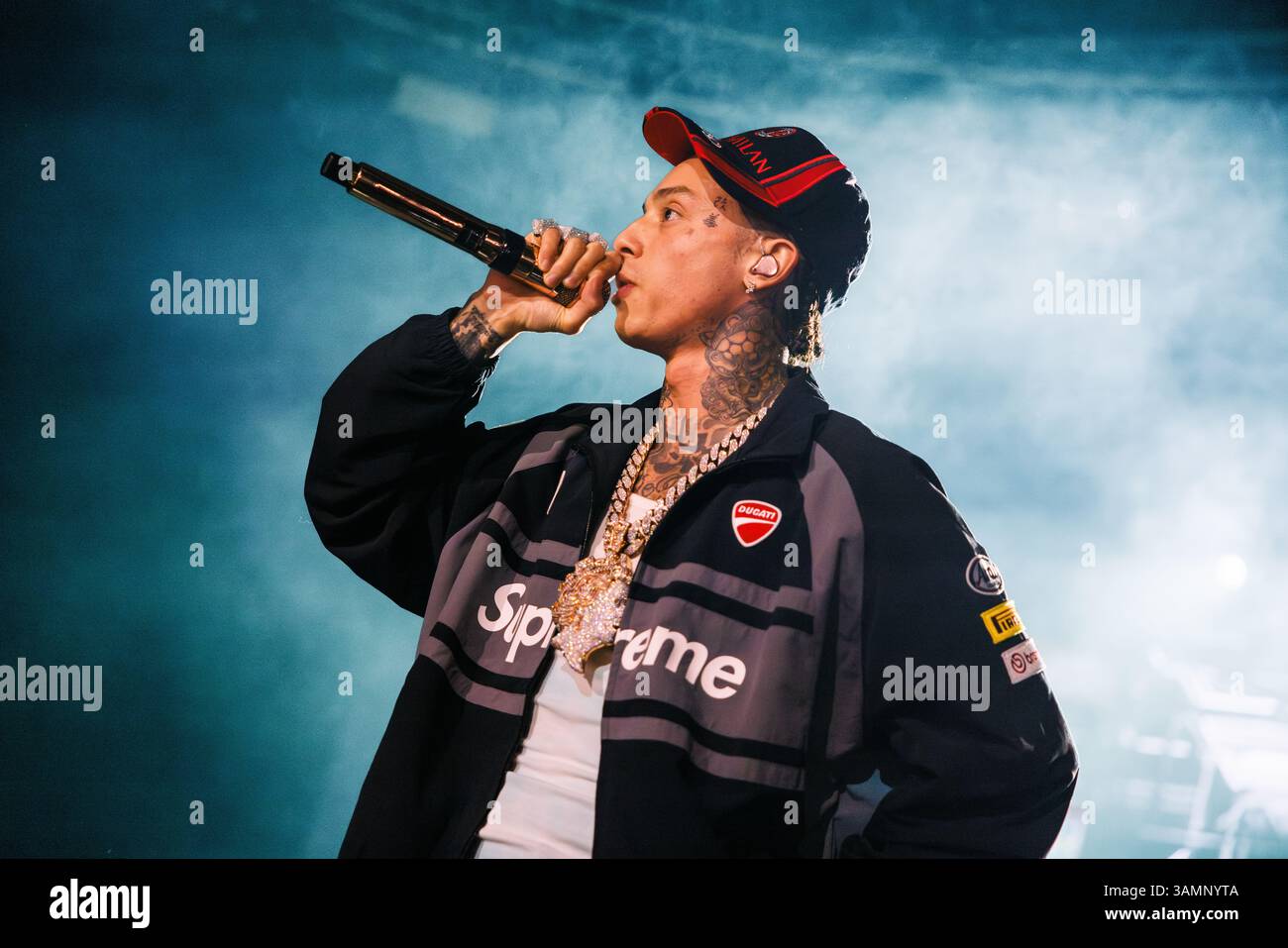 Milan, Italy. 10th Apr, 2025. British rapper Central Cee (Oakley Neil H ...