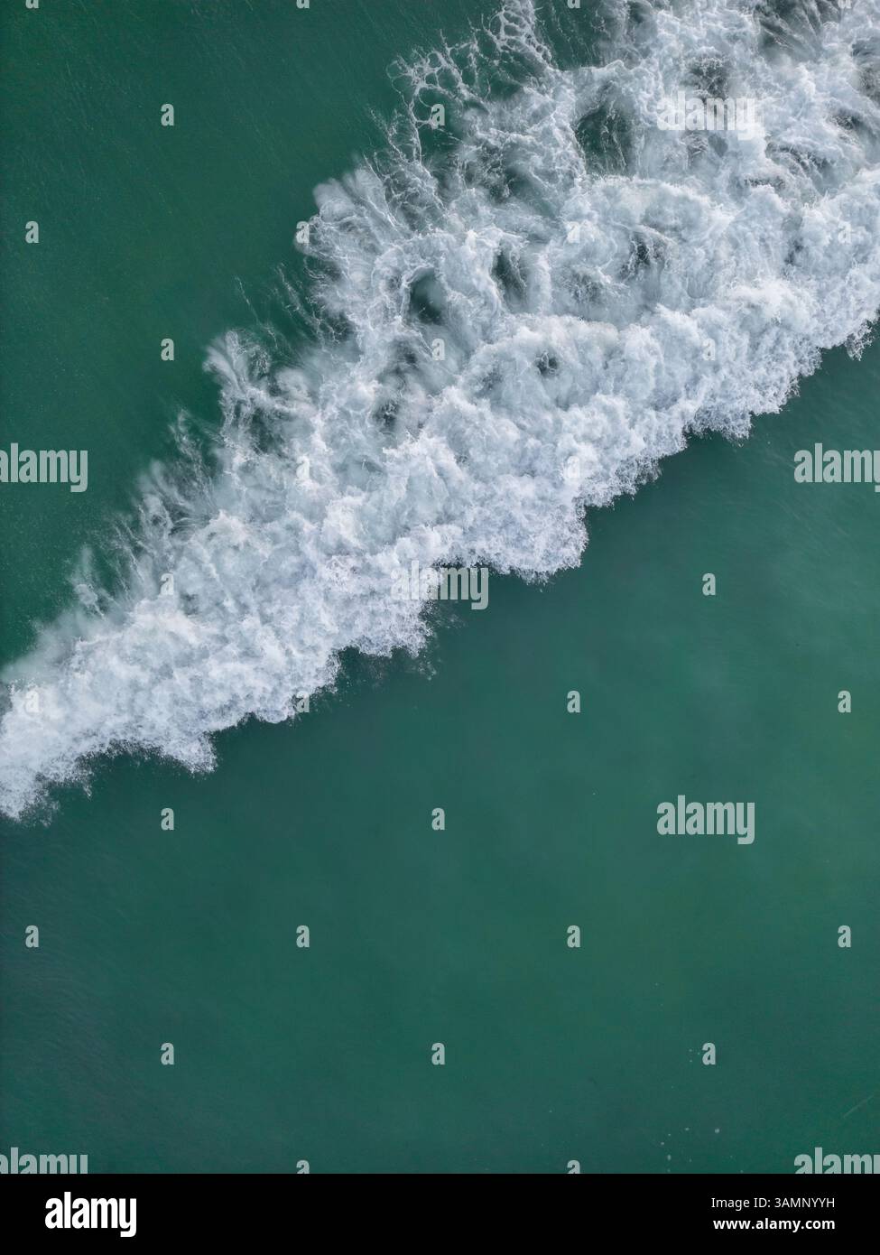 Aerial view of serene waves in the gulf of Mexico, Siesta Key, United ...