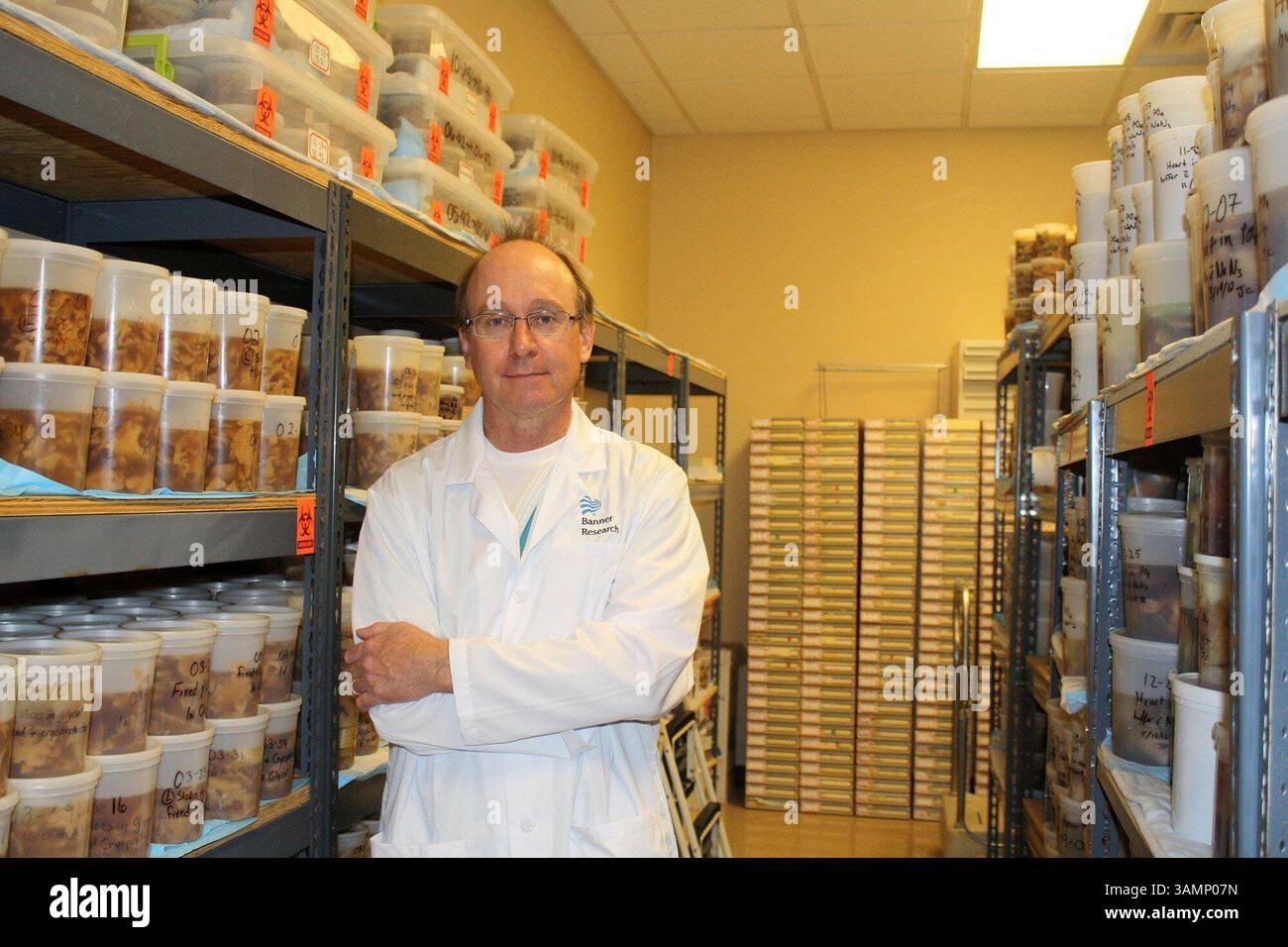 Feb. 12, 2014 - Sun City, AZ, USA - Dr. Thomas Beach, director of ...