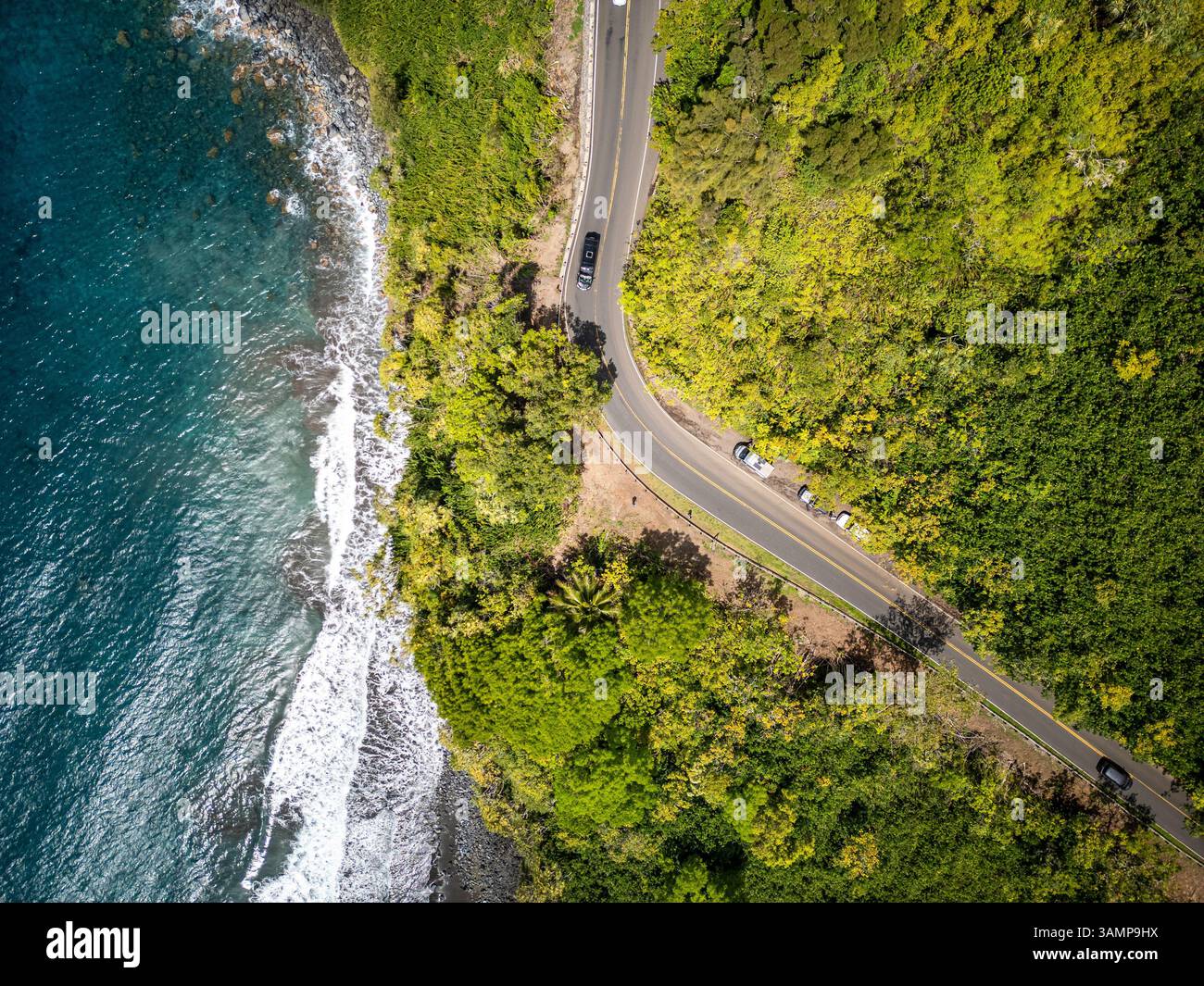 Aerial View of Road to Hana, Maui, Hawaii, USA Stock Photo - Alamy