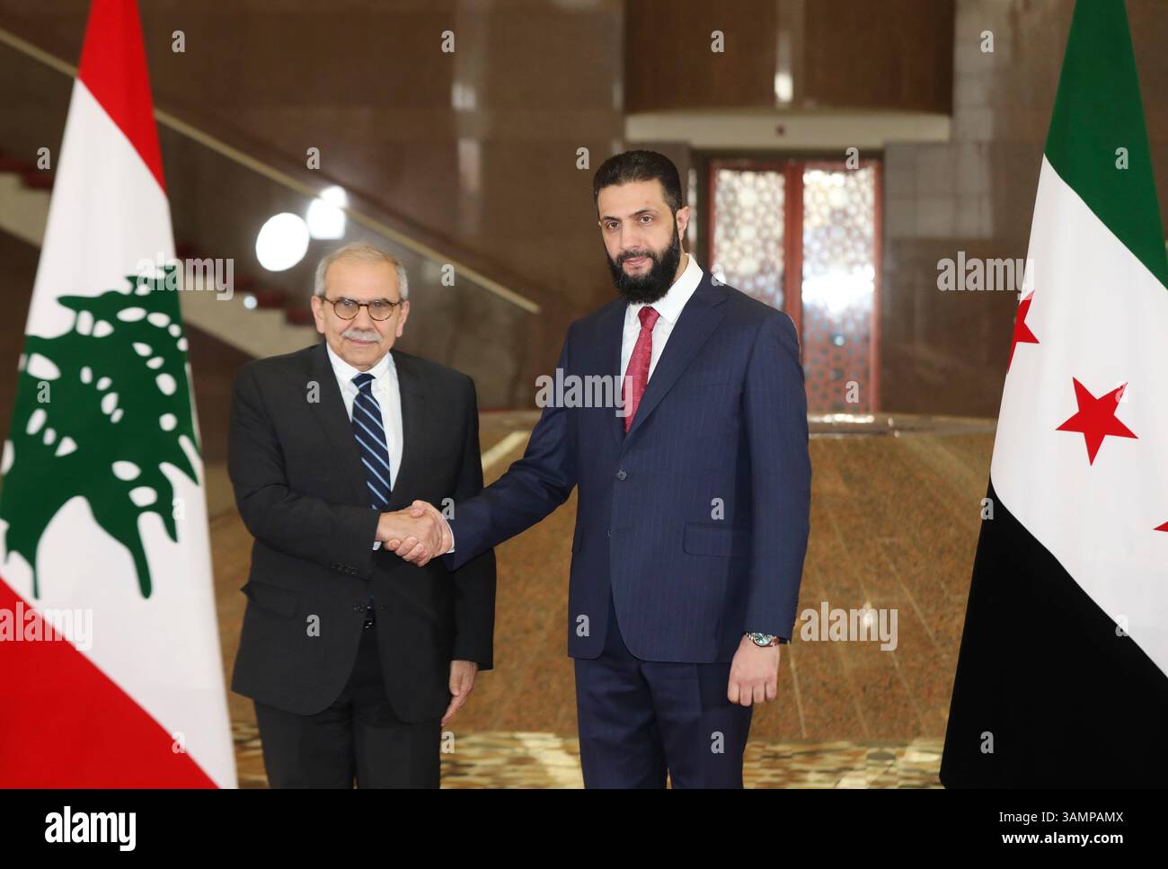 In this photo released by the Lebanese Government press office ...