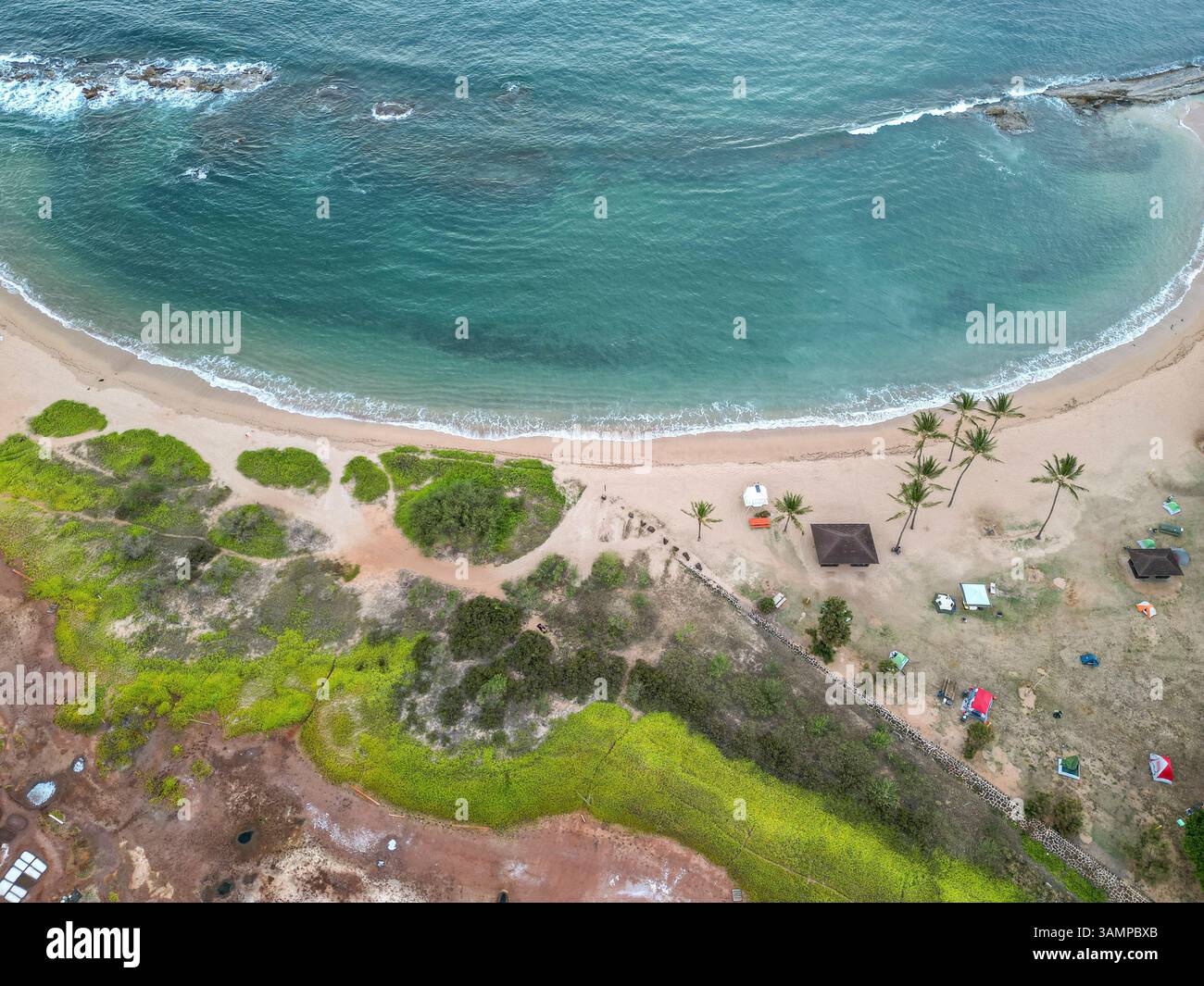 Aerial View of Salt Pond Beach Park, West Kaua'i, Hawaii, United States ...