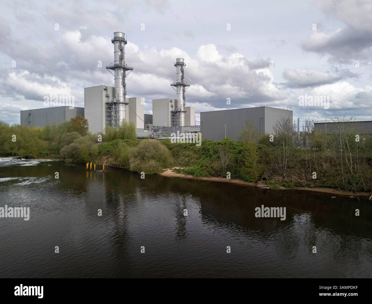 Aerial image of Carrington Power Station in Greater Manchester UK Stock ...