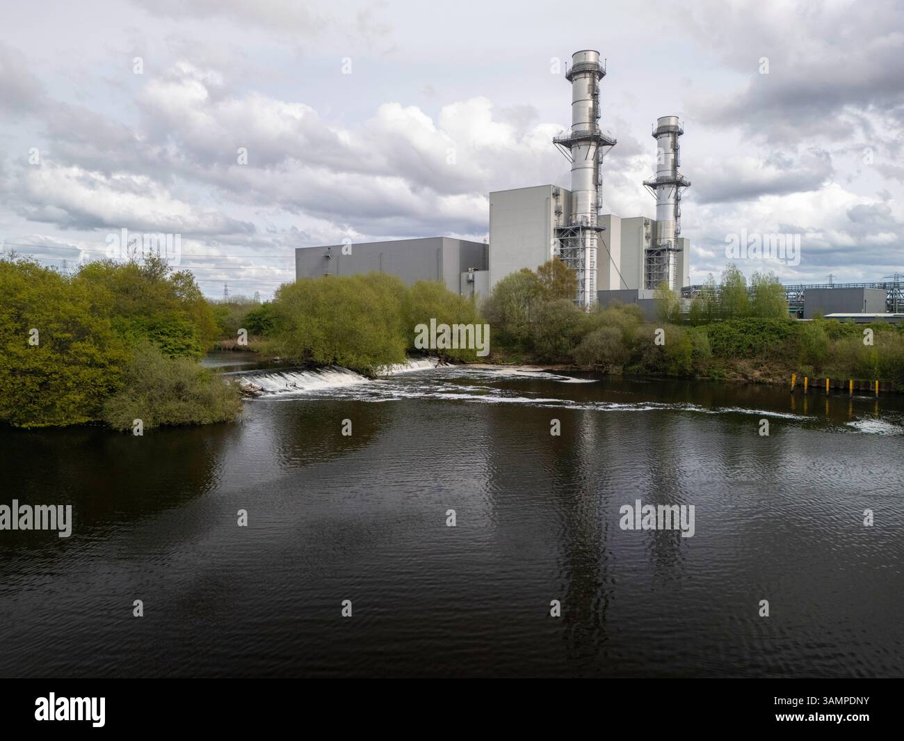 Aerial image of Carrington Power Station in Greater Manchester UK Stock ...