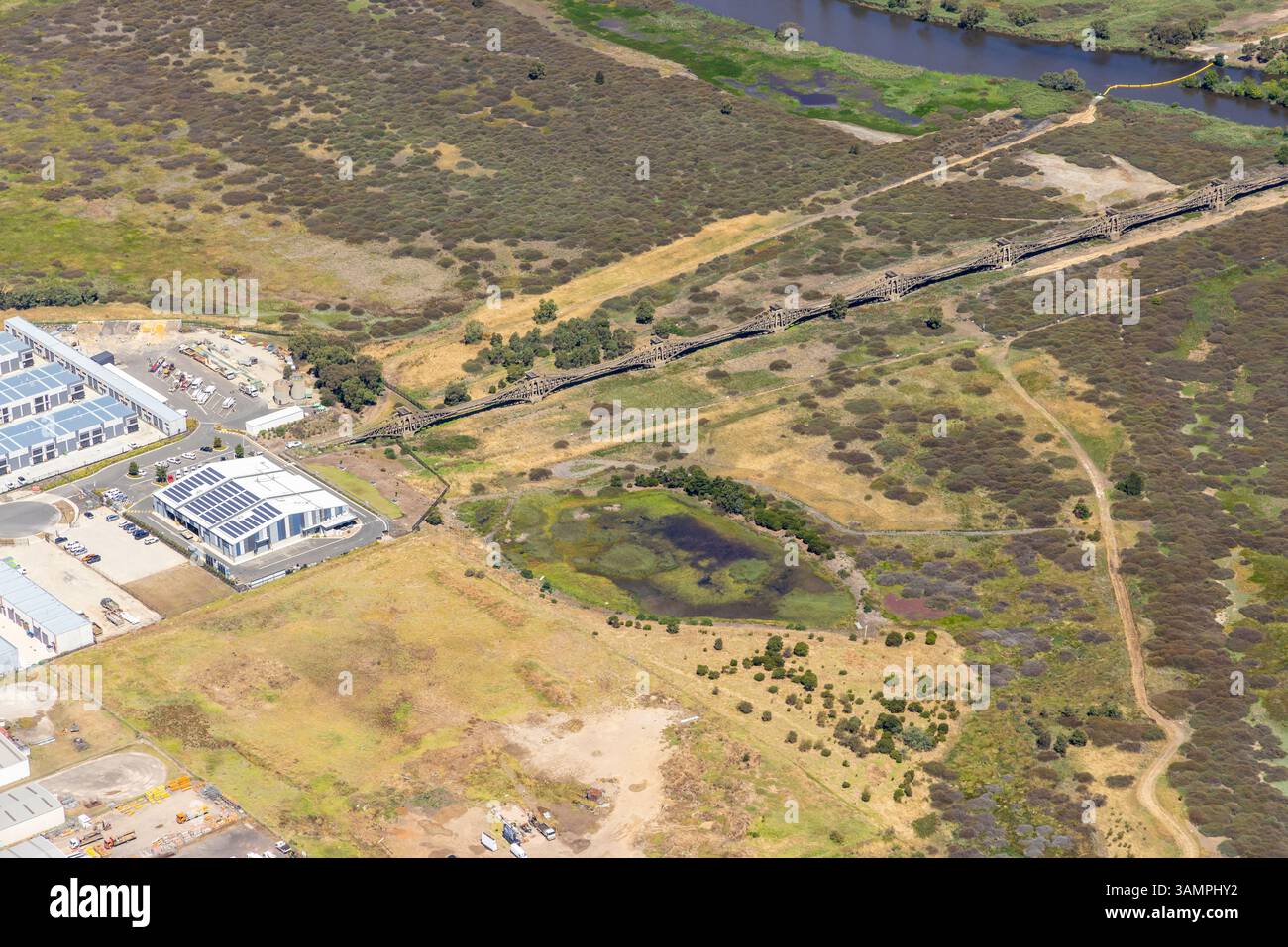 Aerial view stone bridge railway hi-res stock photography and images ...