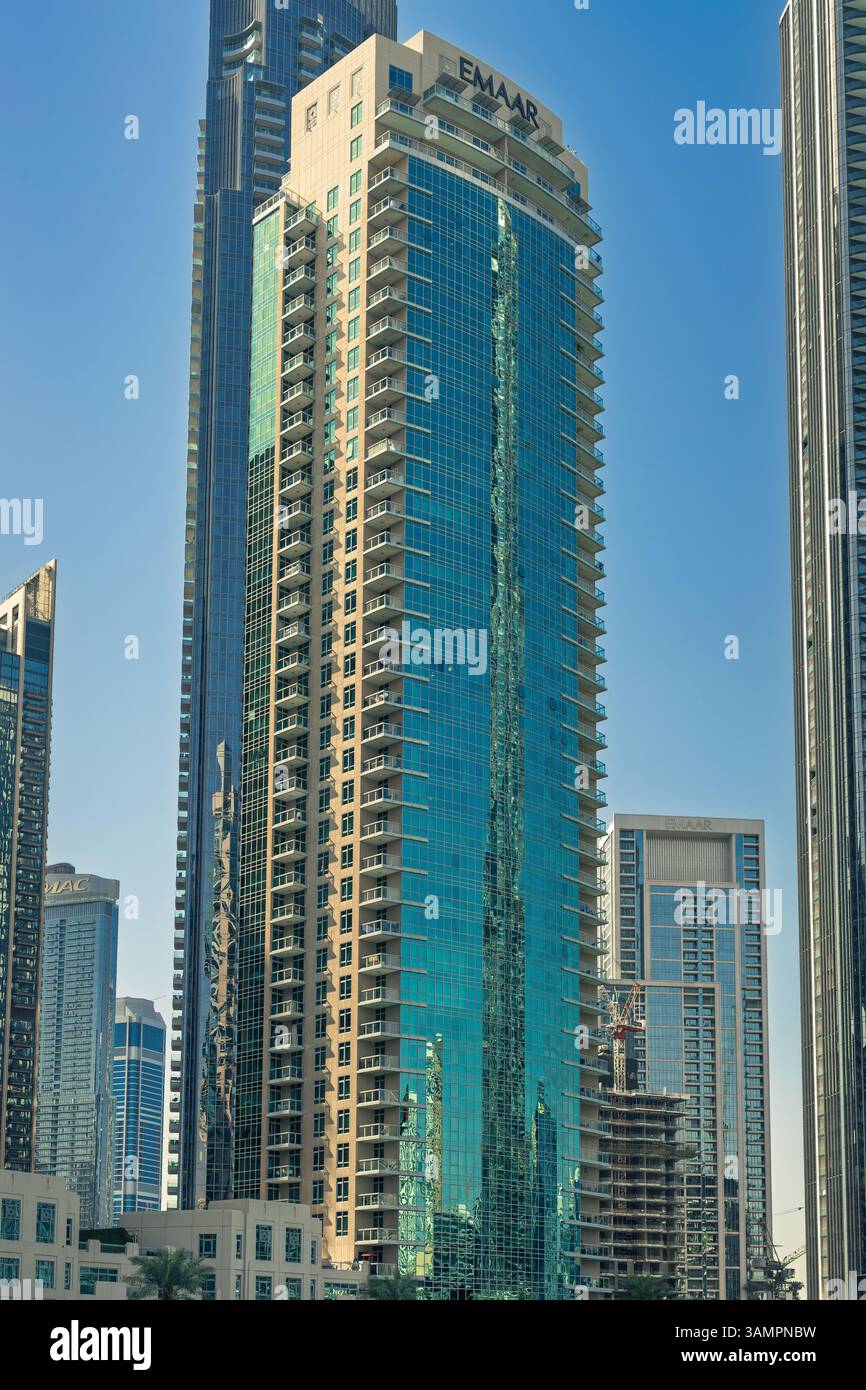 Dubai, United Arab Emirates. February 11, 2025. The Residences Tower 1 ...