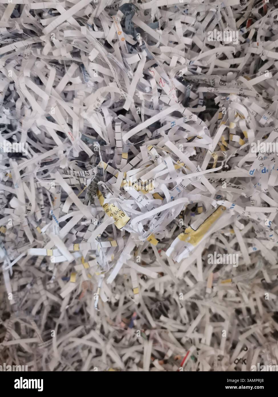 shredded paper texture as very easy office background Stock Photo - Alamy