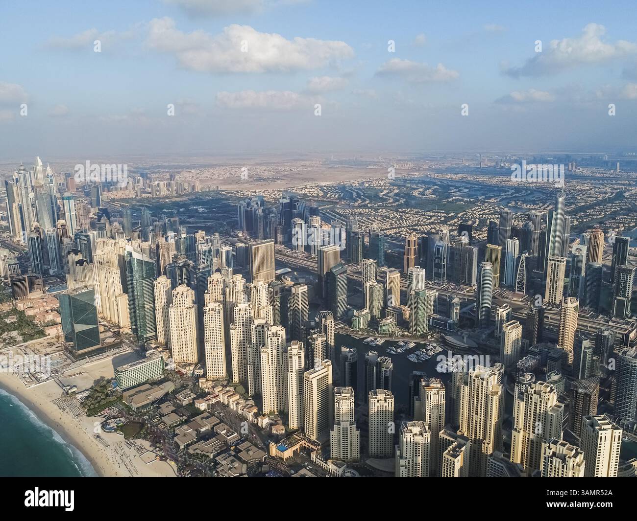 Aerial panoramic view of Dubai, United Arab Emirates Stock Photo - Alamy