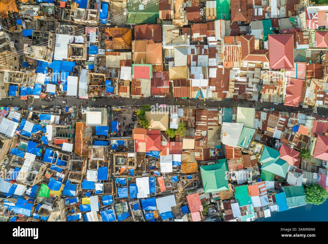 Aerial view of Cebu city residential district, Philippines Stock Photo ...