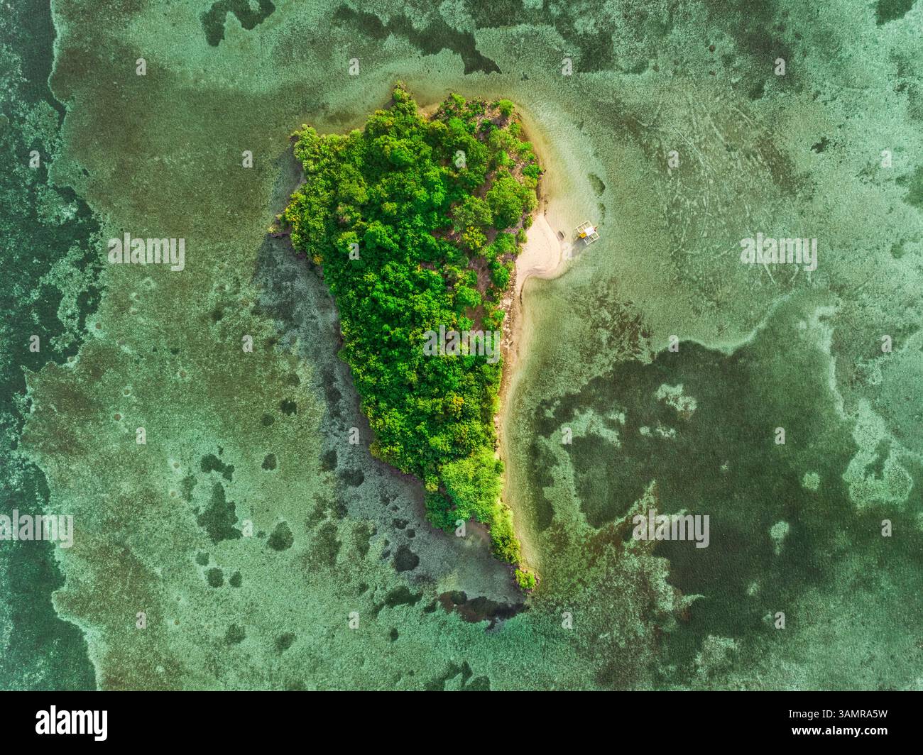 Aerial view of Sulpa island in Philippines Stock Photo - Alamy