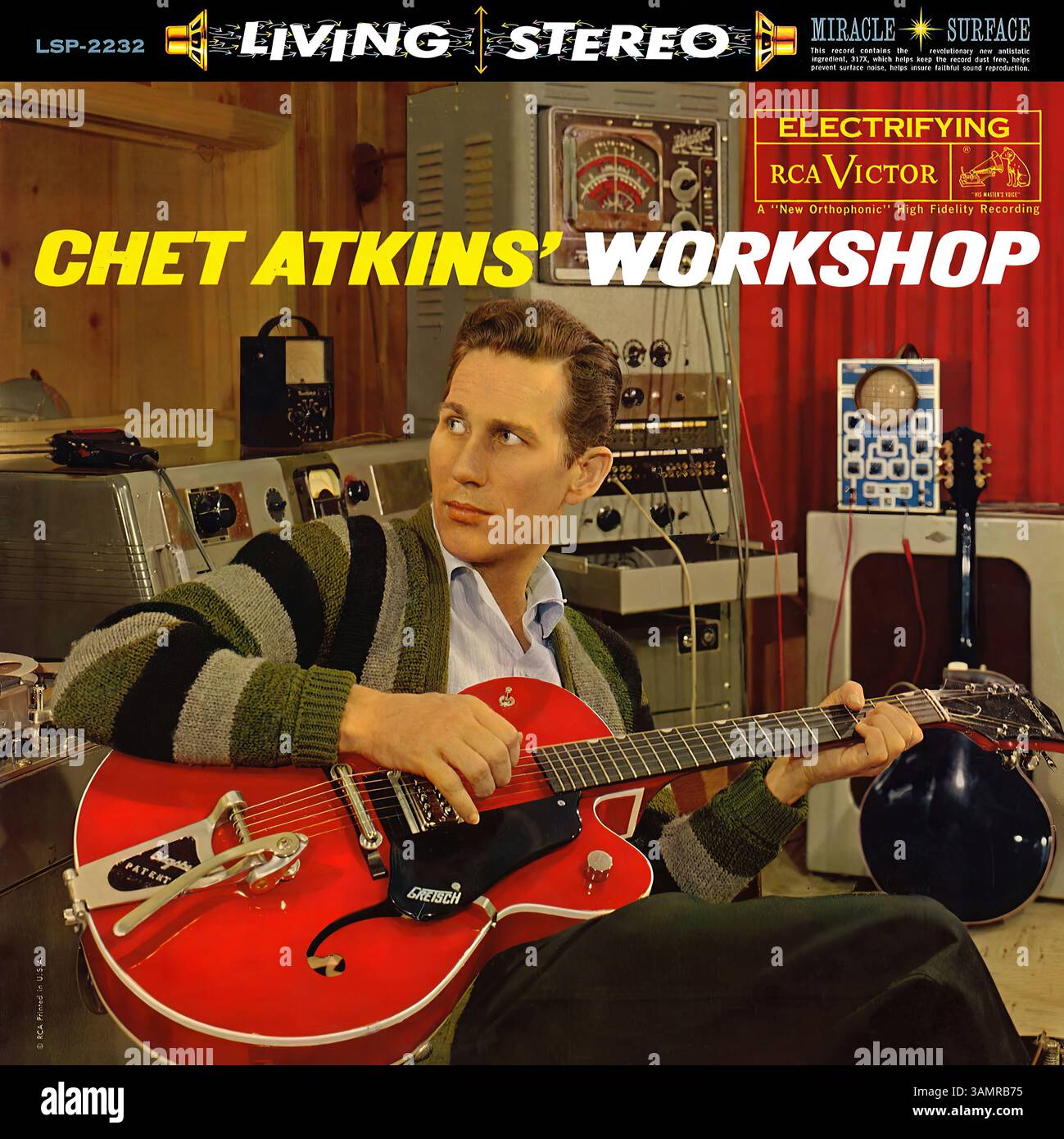 Chet Atkins - Workshop - Vintage vinyl record cover Stock Photo - Alamy