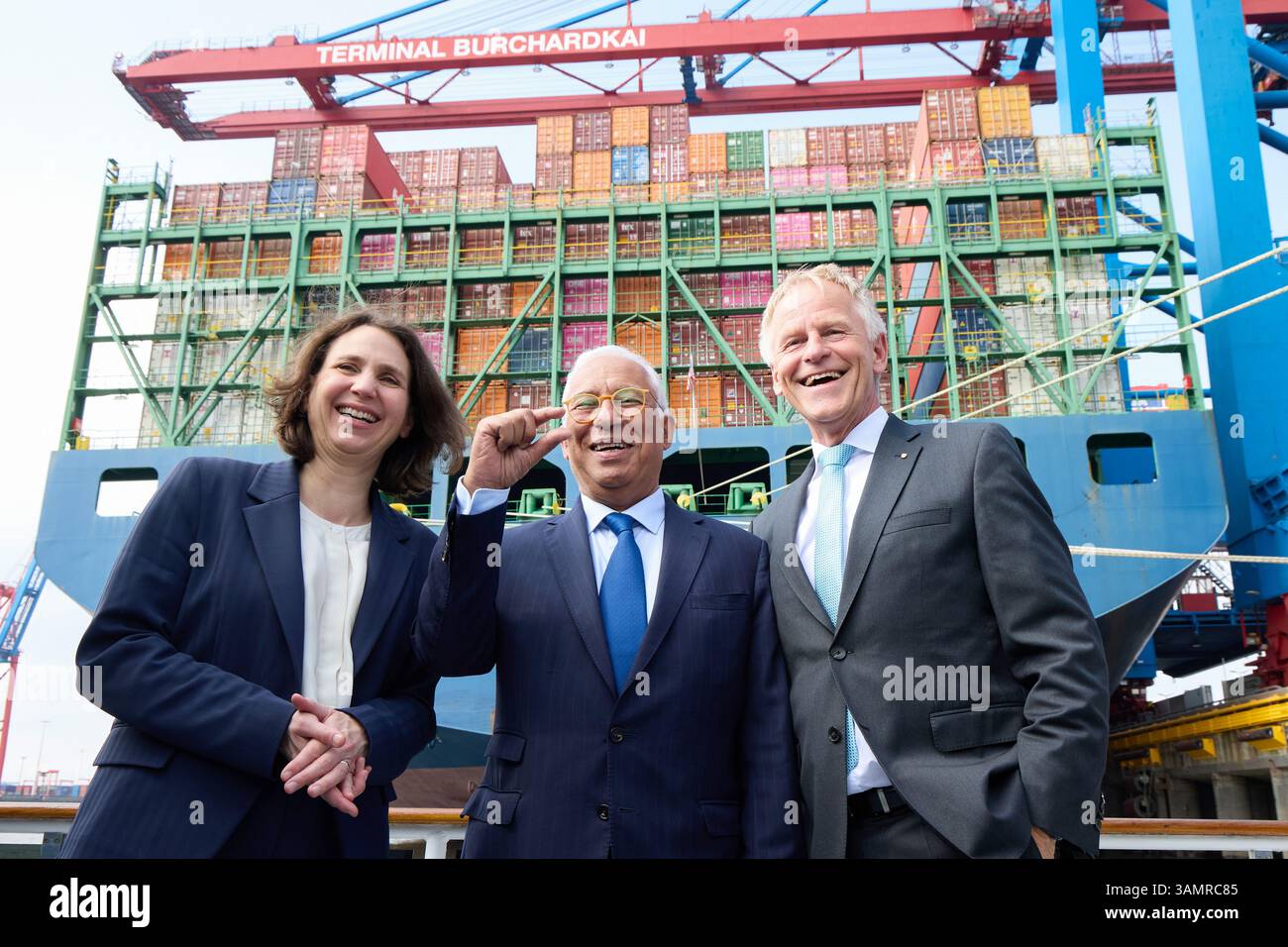 14 April 2025, Hamburg: Liv Assmann (l-r, SPD), State Councillor for ...