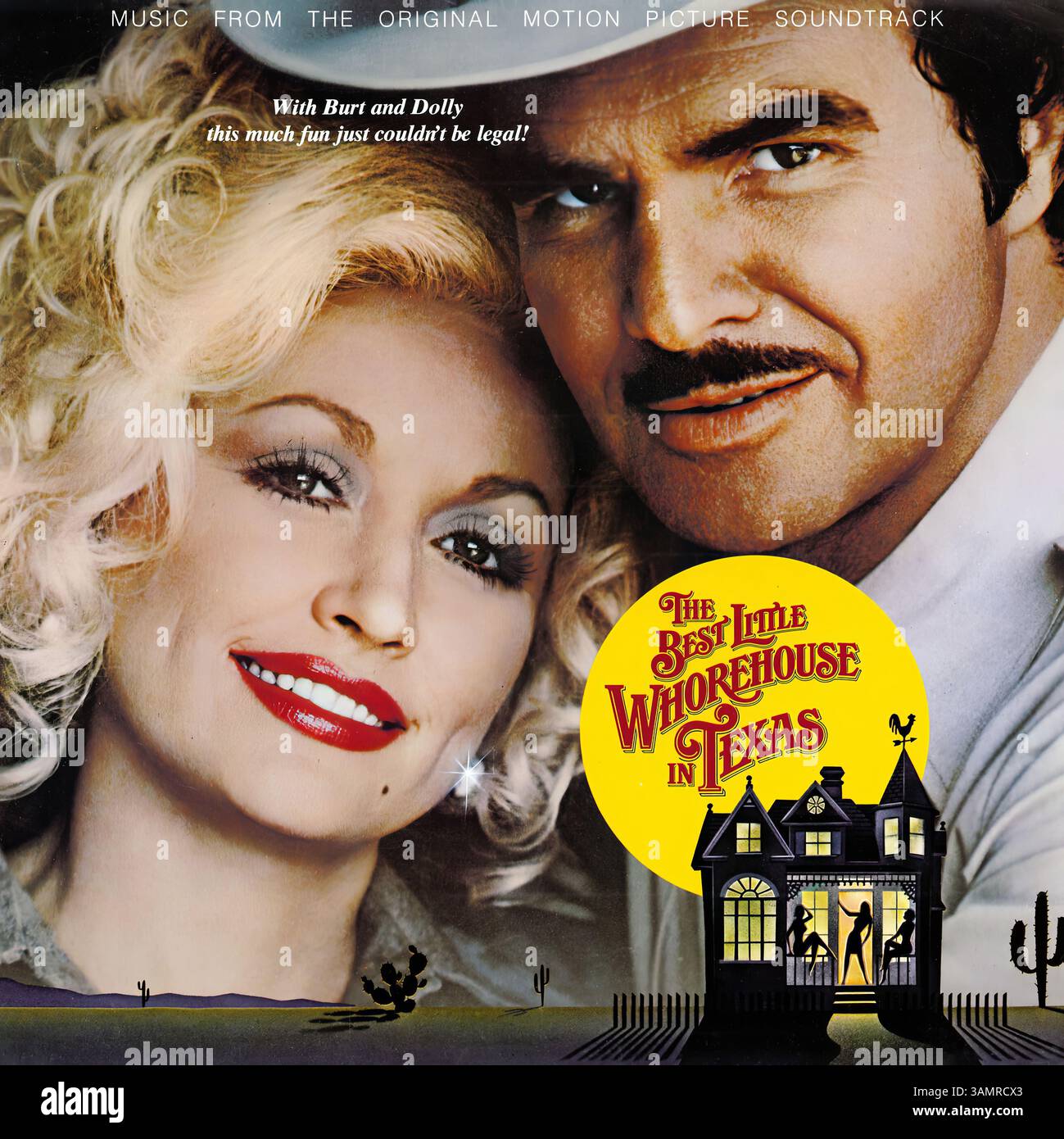 Dolly Parton - The Best Little Whorehouse in Texas - Vintage vinyl record cover Stock Photo - Alamy