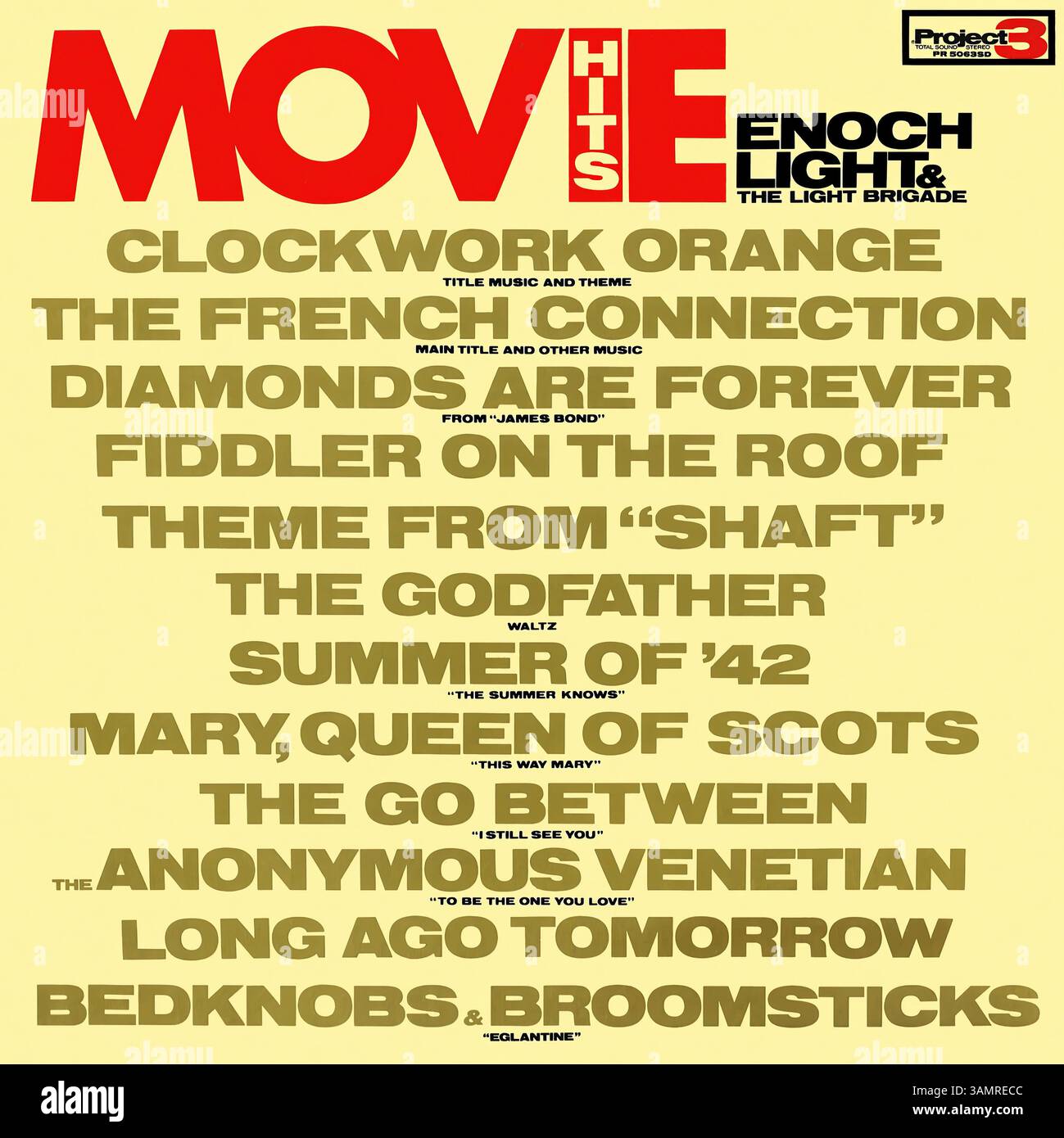 Enoch Light - Movie Hits - Vintage vinyl record cover Stock Photo - Alamy