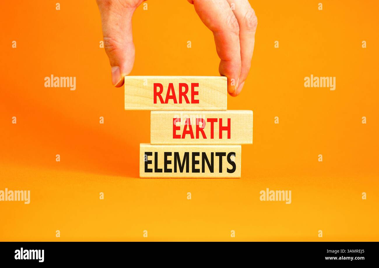 Rare earth elements symbol. Concept words Rare earth elements on ...