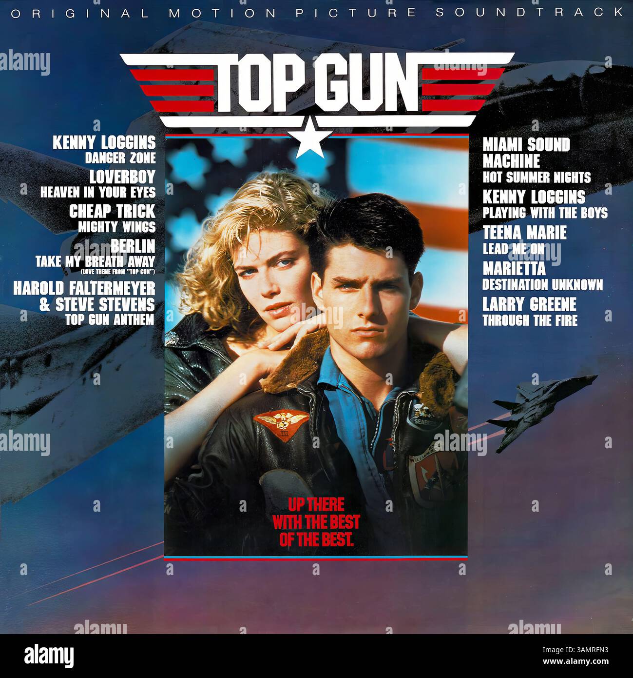 Giorgio Moroder - Top Gun - Vintage vinyl record cover Stock Photo - Alamy