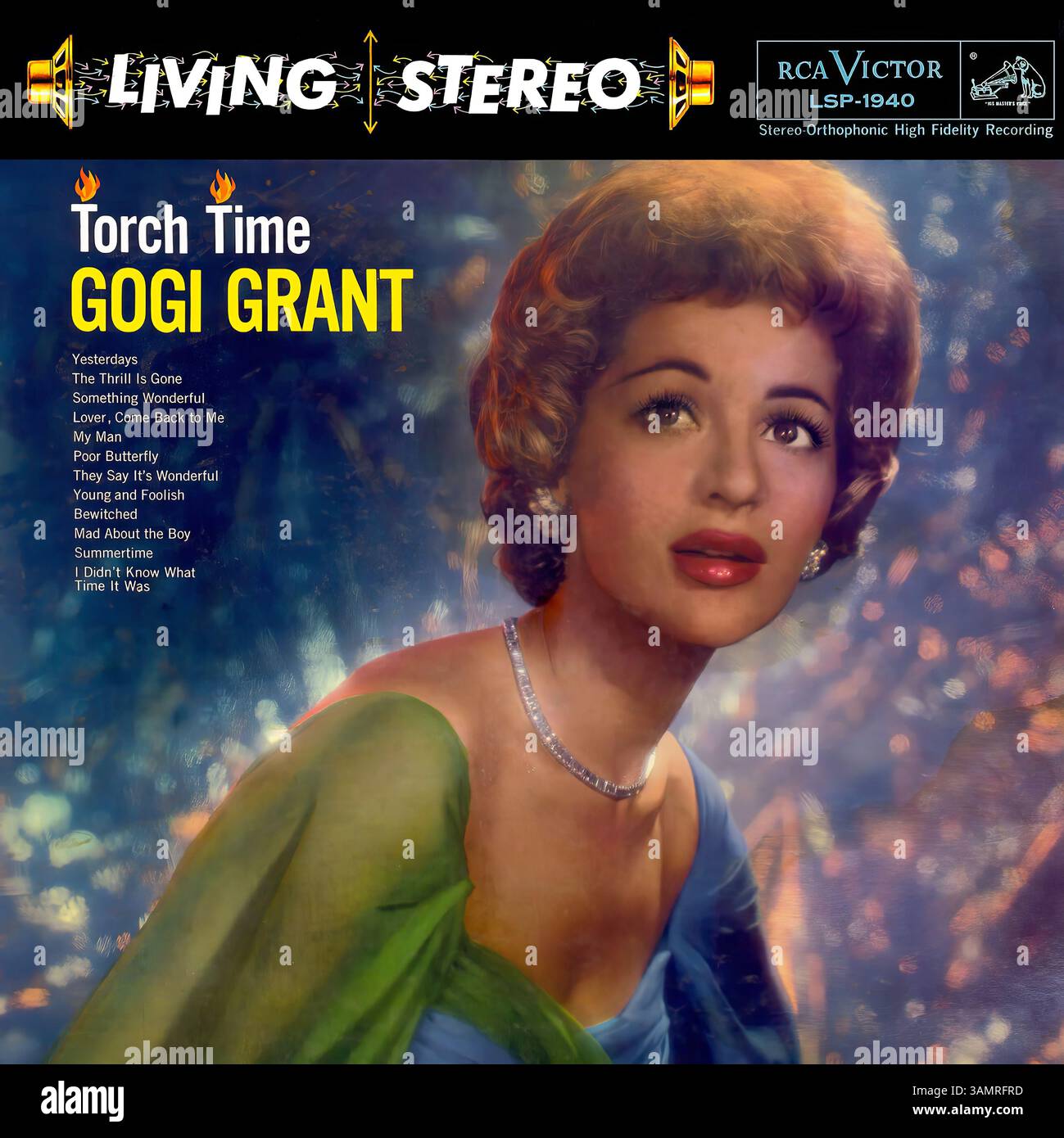 Gogi Grant - Torch Time - Vintage vinyl record cover Stock Photo - Alamy