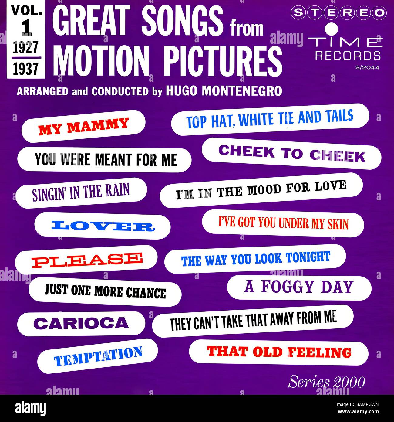 Hugo Montenegro ‎– Great Songs From Motion Pictures Vol. 1 (1927 - 1937 ...