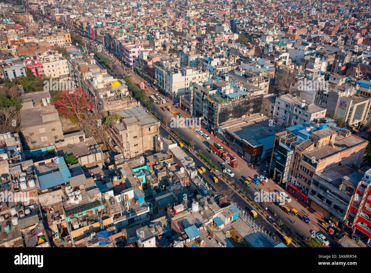 Aerial view of historical and tourist attractions capital city New ...