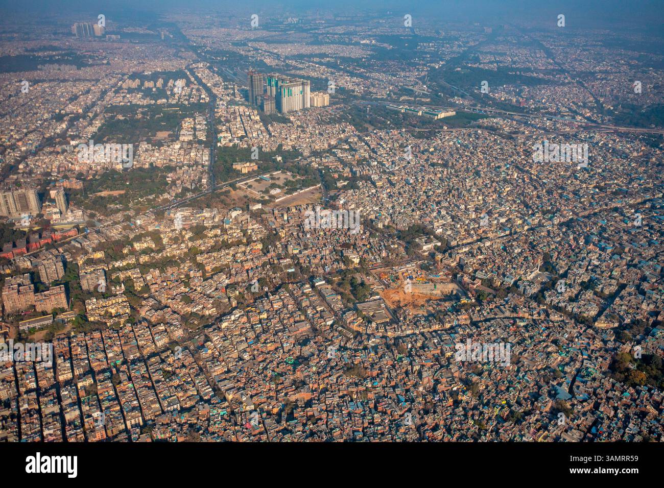 Aerial view of historical and tourist attractions capital city New ...