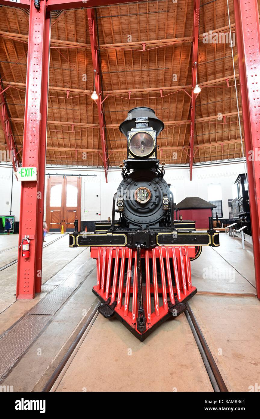 "J C Davis" 1875 American steam locomotive Stock Photo - Alamy