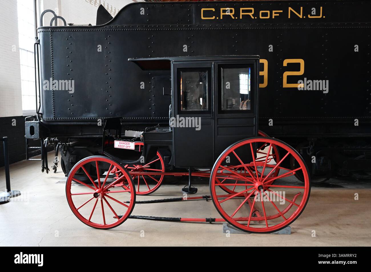 19th century American Brougham carriage Stock Photo - Alamy