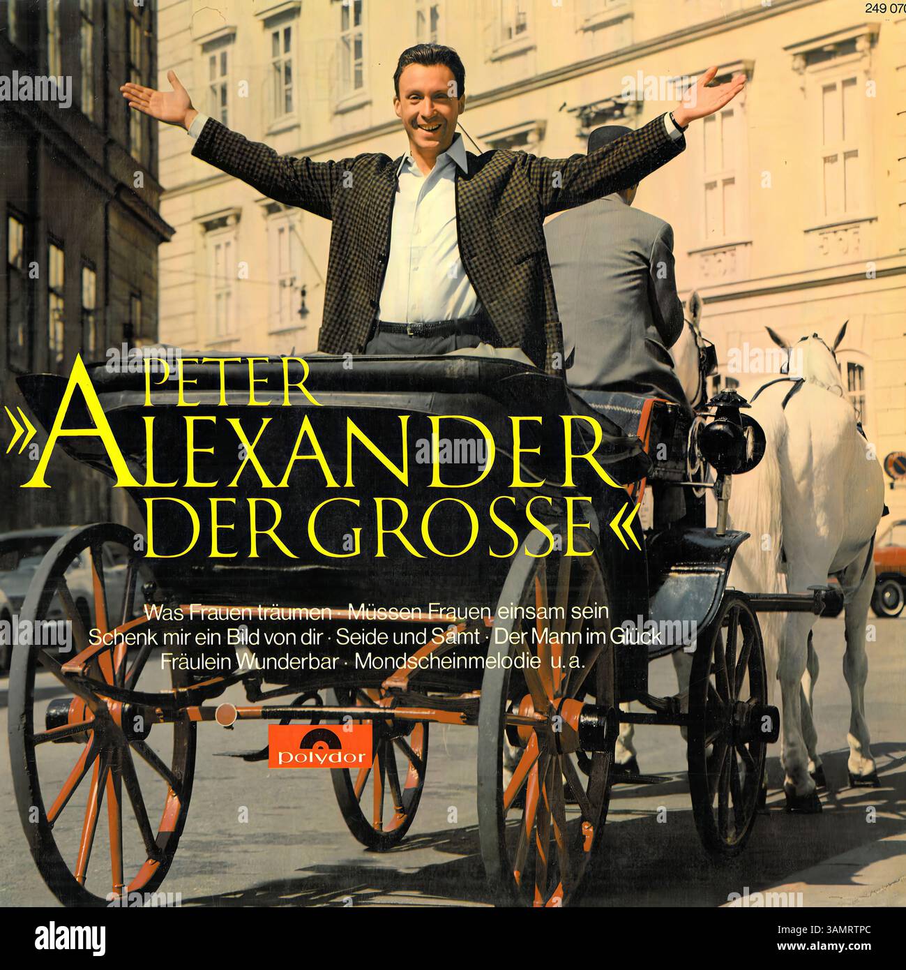 Peter Alexander Der Grosse - Vintage vinyl record cover Stock Photo - Alamy