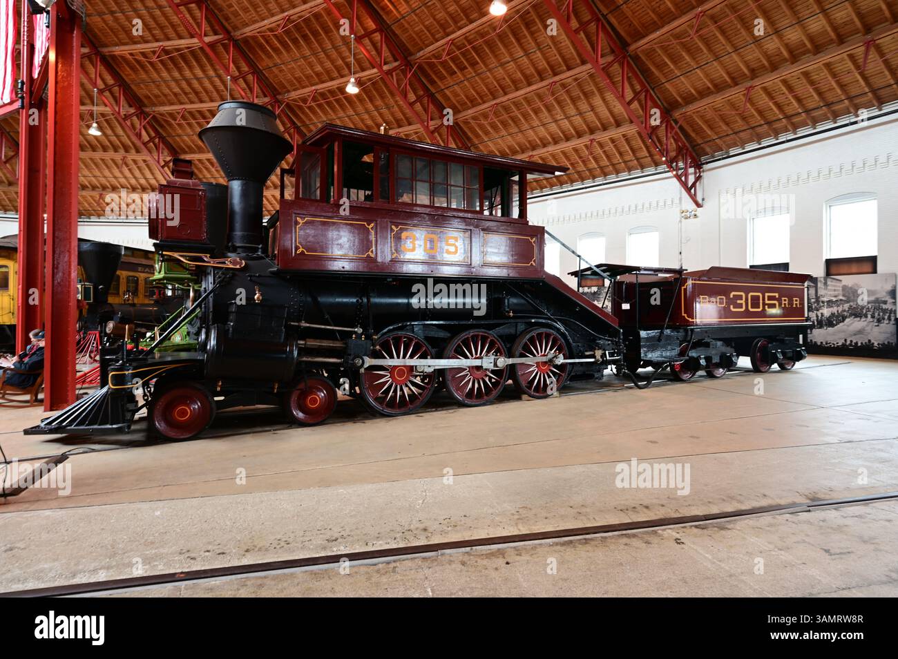Baltimore and Ohio No. 305 Ross Winans Stock Photo - Alamy