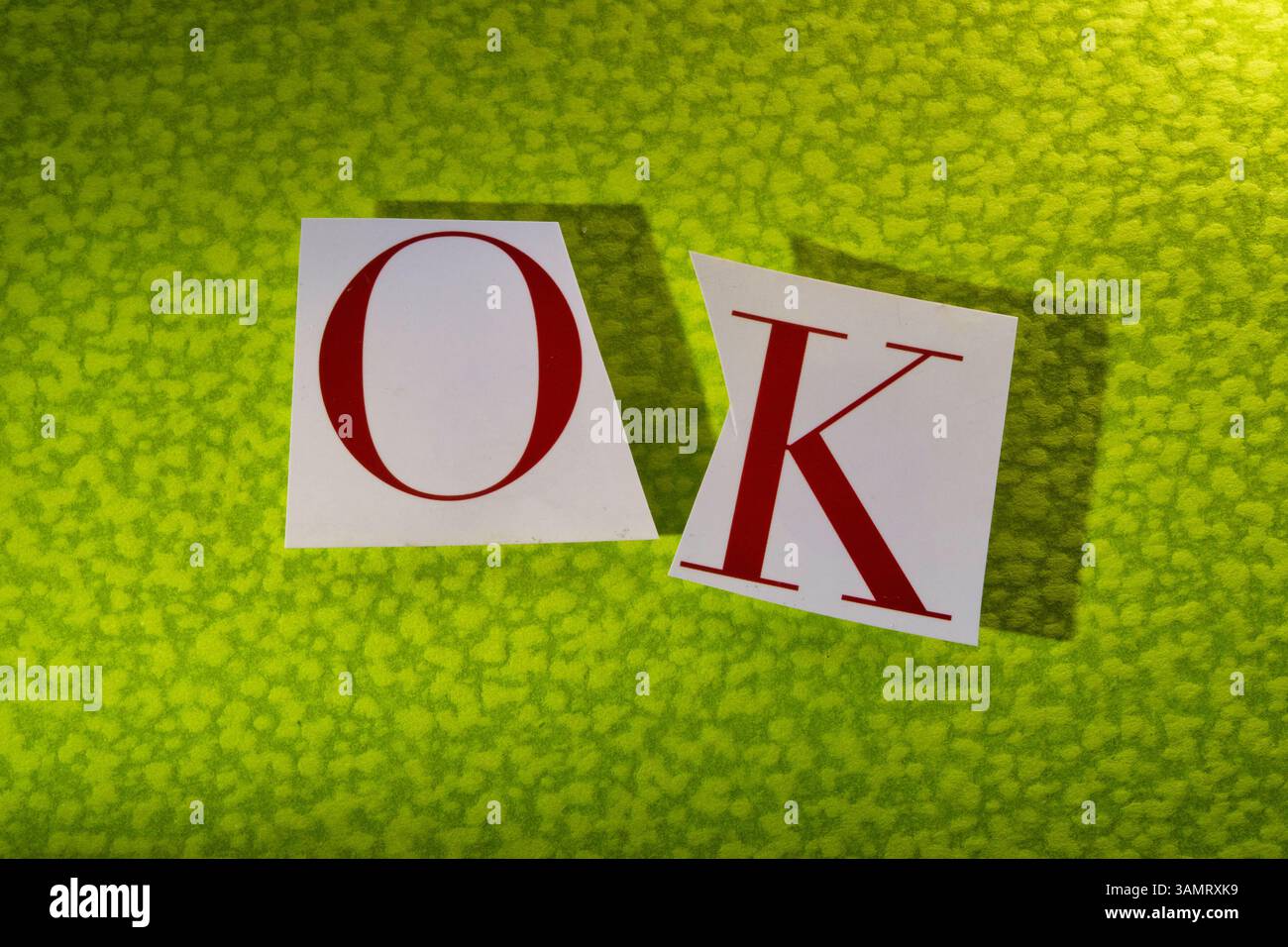 The exclamation "SNAFU" slang using cut-out paper letters in the ransom ...