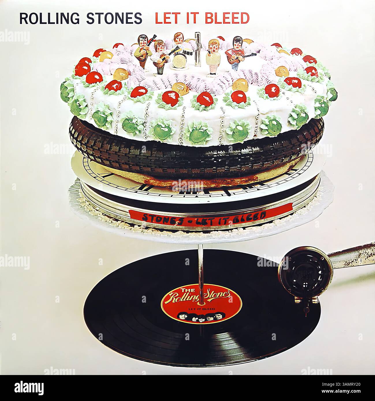 Rolling Stones - Let it Bleed - Vintage vinyl record cover Stock Photo ...