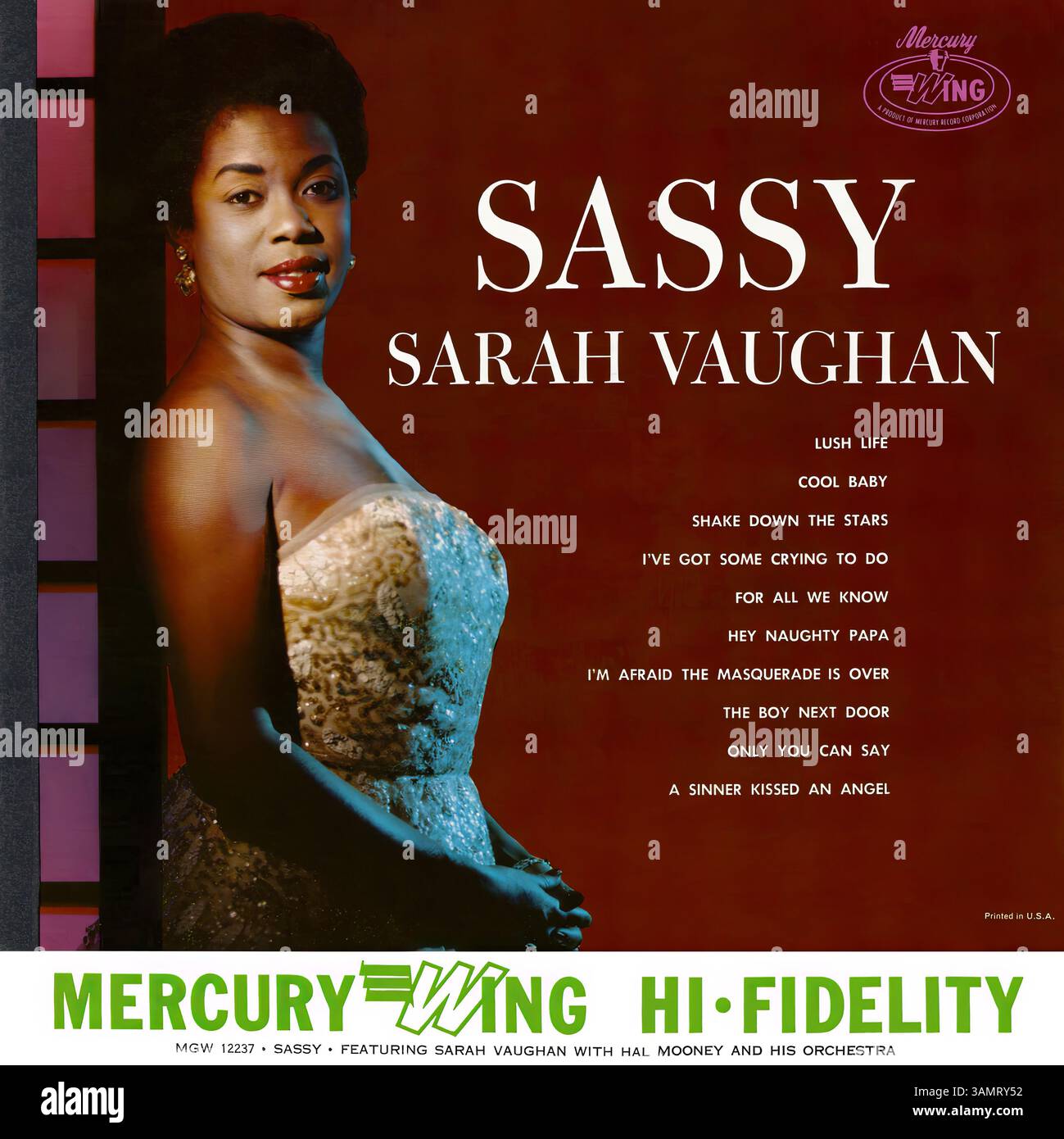 Sarah Vaughan - Sassy - Vintage vinyl record cover Stock Photo - Alamy