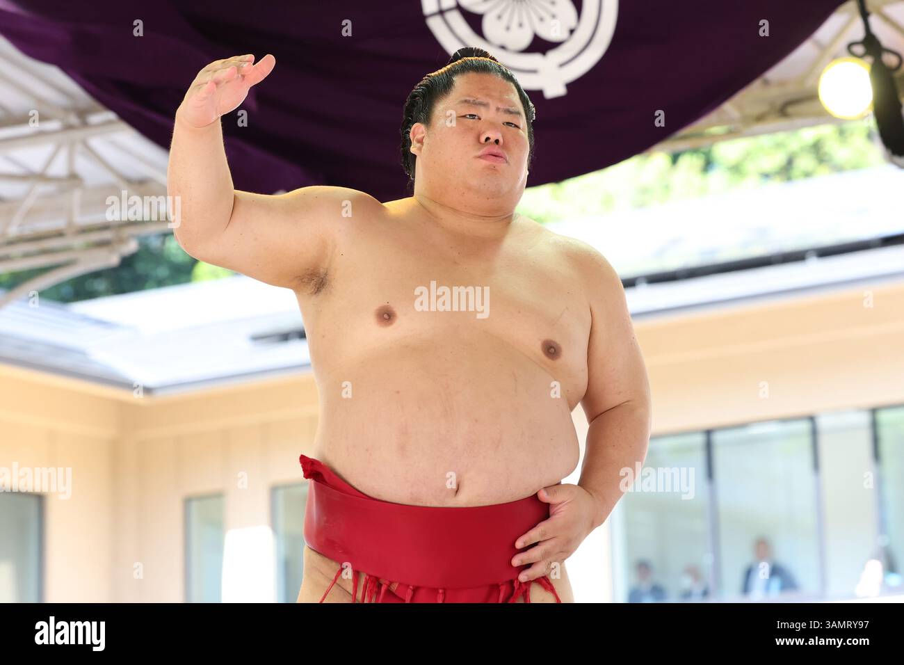 Tokyo Japan. 14th Apr, 2025. Daieisho, APRIL 14, 2025 - Sumo : Annual ...