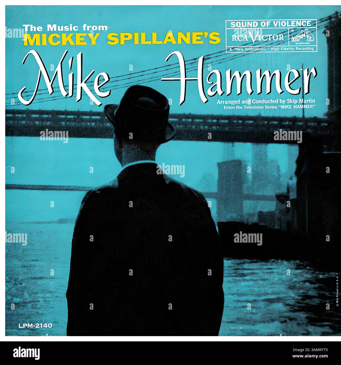 Skip Martin - Mike Hammer - Vintage vinyl record cover Stock Photo - Alamy