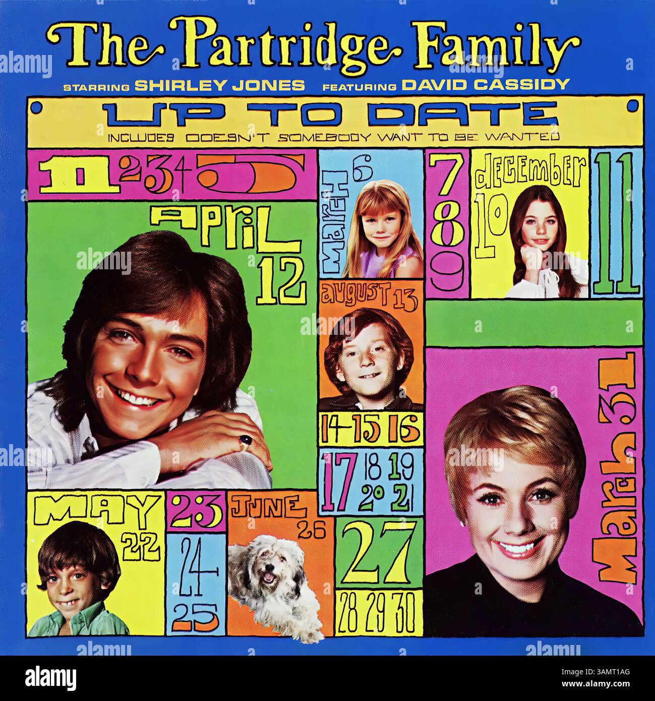 The Partridge Family - Up To Date - Vintage vinyl record cover Stock ...
