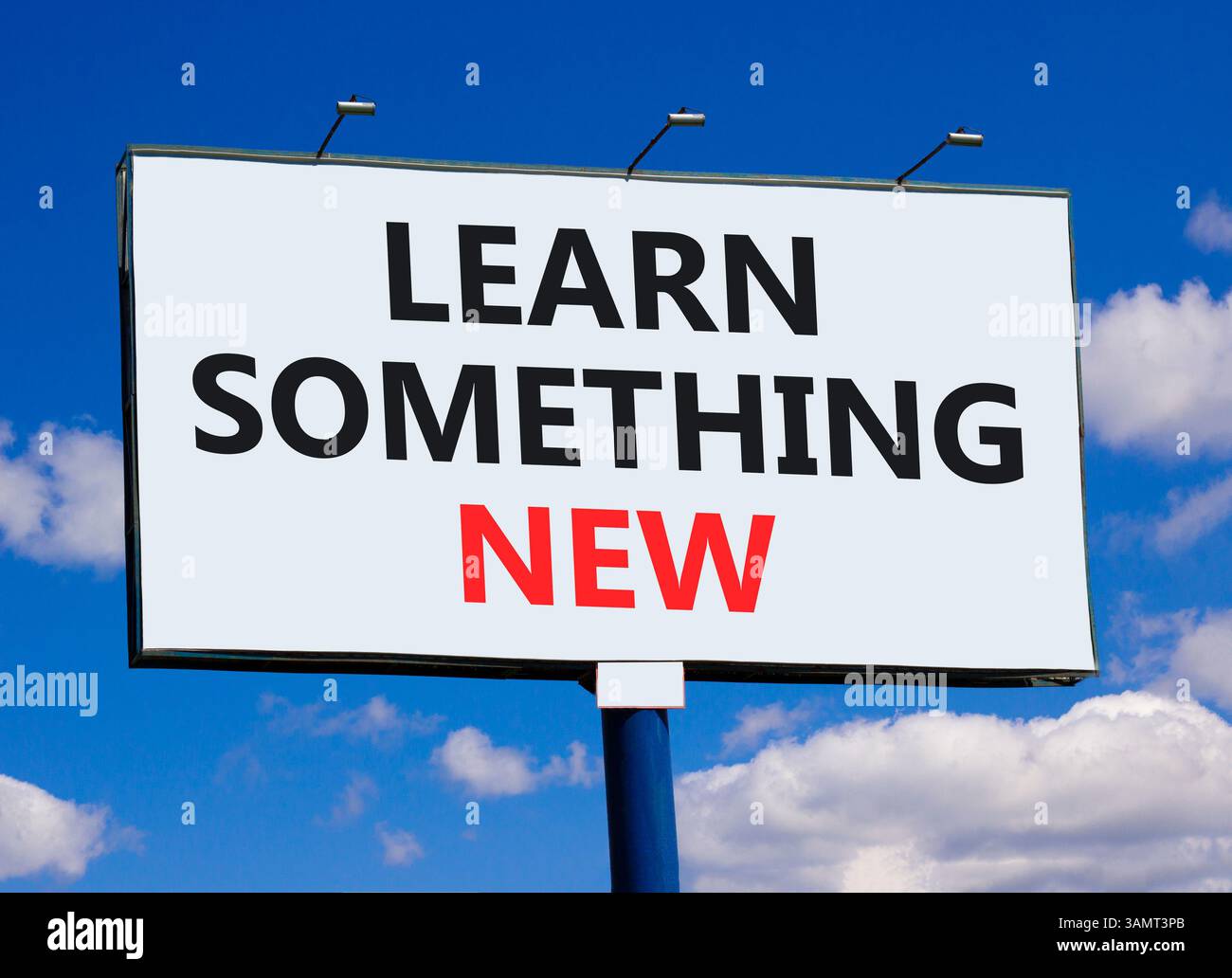 Learn something new symbol. Concept words Learn something new on ...