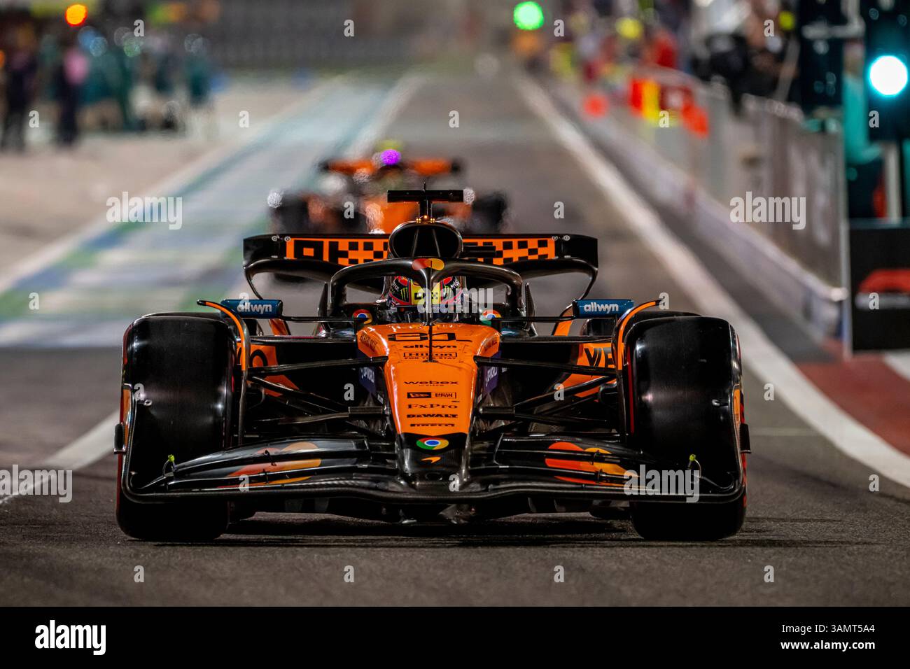 Sakhir, Bahrain, 12 Apr 2025, Oscar Piastri, from Australia competes ...