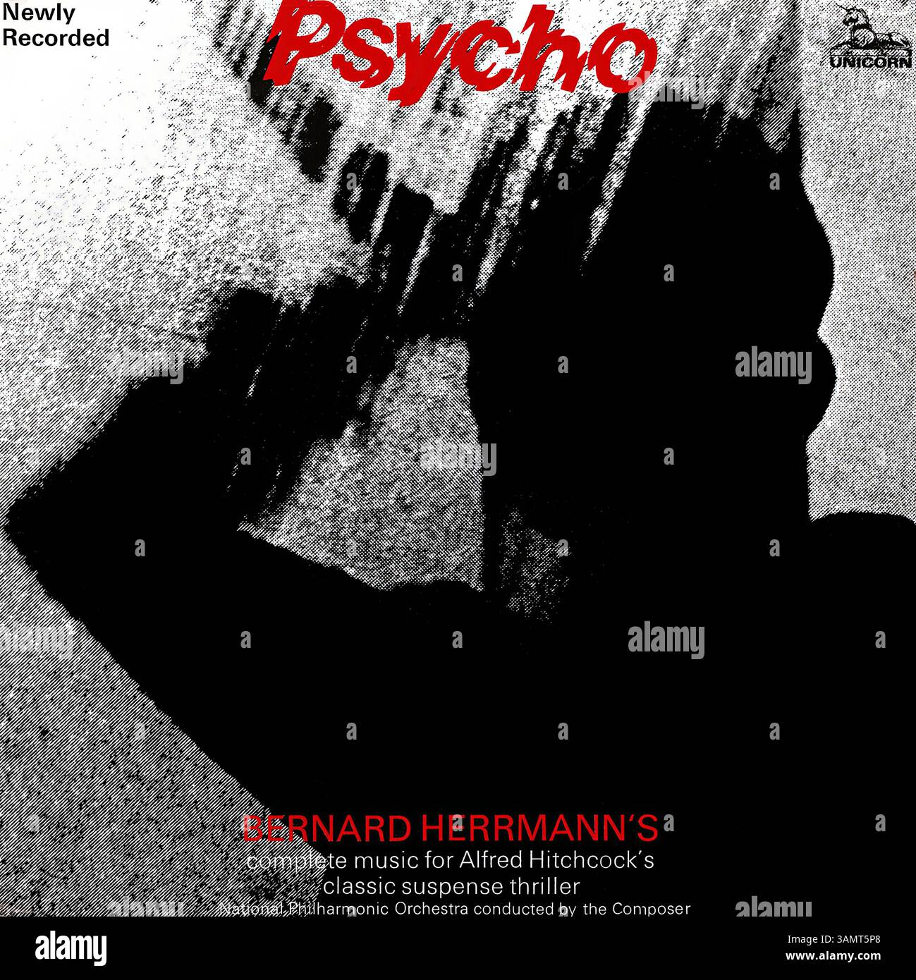 Bernard Herrmann - Psycho - Vintage vinyl record cover Stock Photo - Alamy