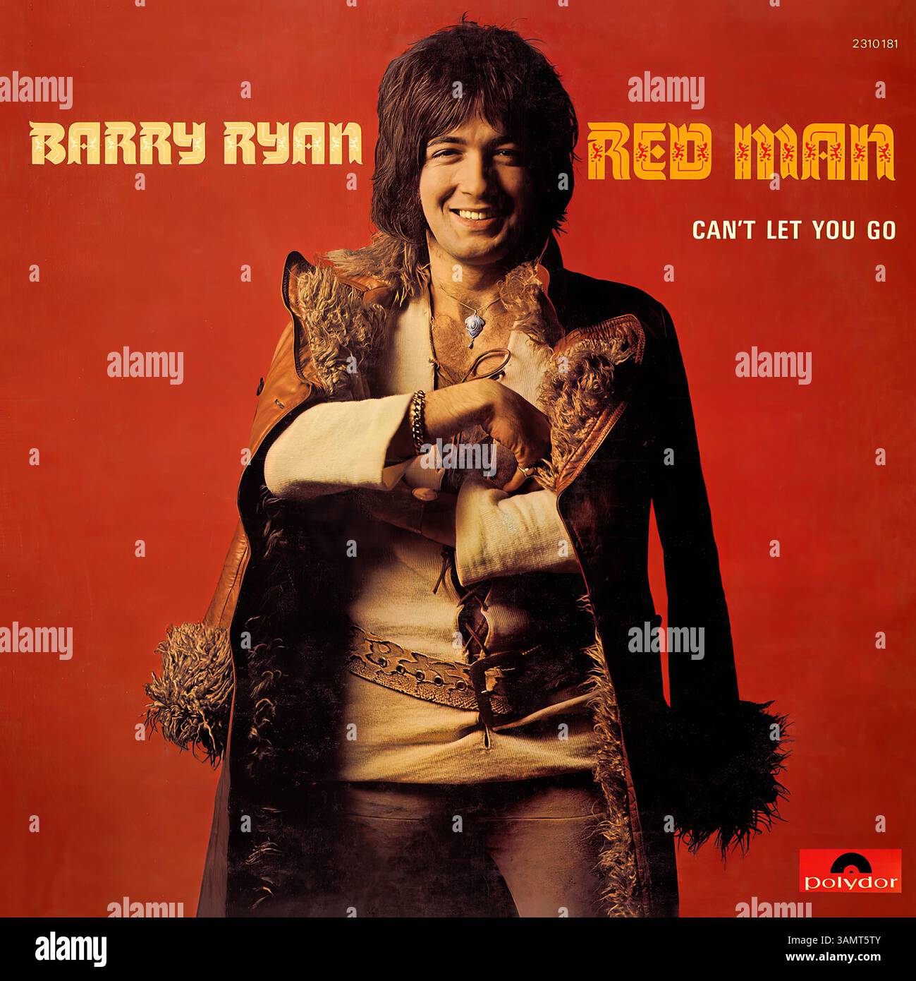 Barry Ryan ‎– Red Man - Vintage vinyl record cover Stock Photo - Alamy