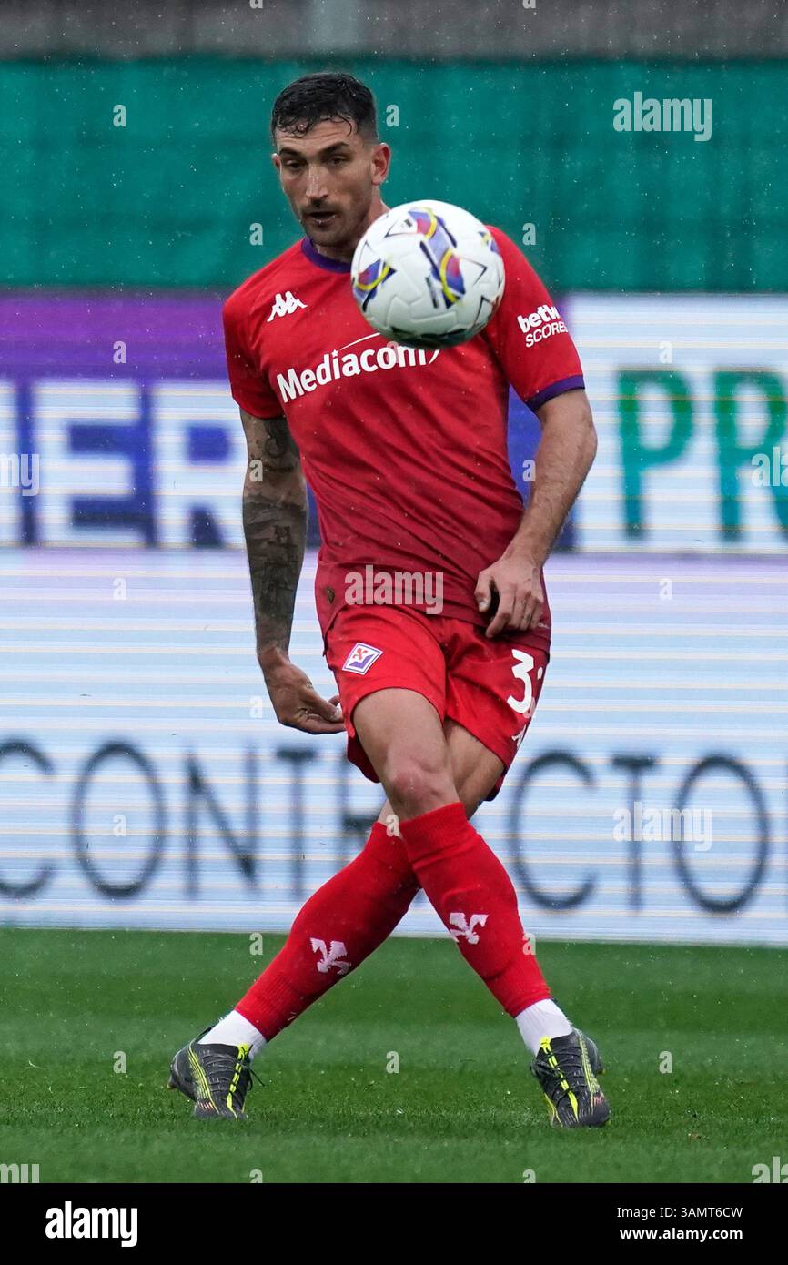 Fiorentina’s Danilo Cataldi in action during the Serie A soccer match ...