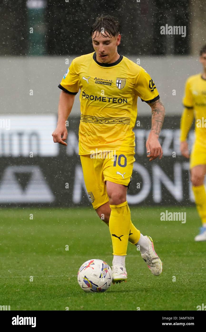 Parma's Adrian Bernabe in action during the Serie A soccer match ...