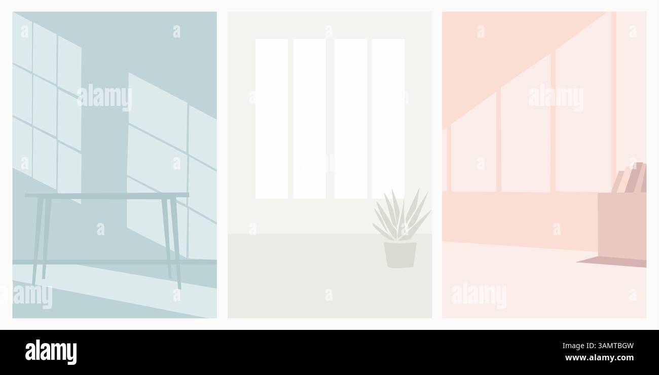 Interior modern flat in Cut Out Stock Images & Pictures - Alamy