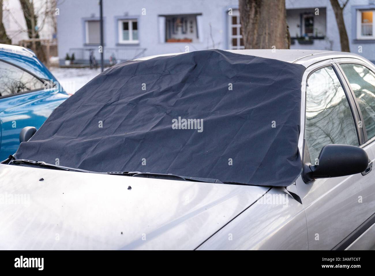 Augsburg, Bavaria, Germany - January 14, 2024: A parked car with a ...